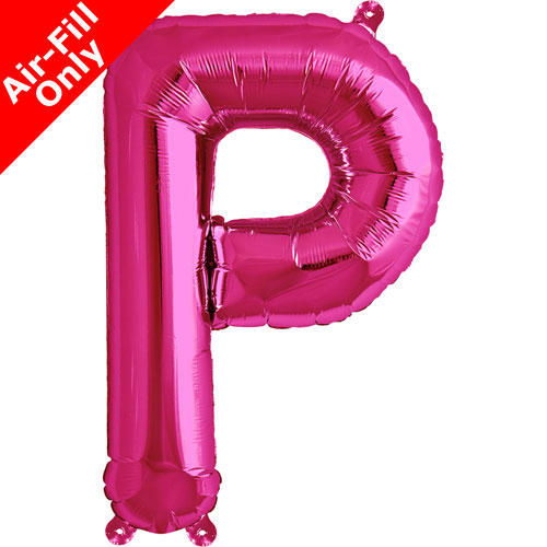 Bokstav P magenta 41 cm
